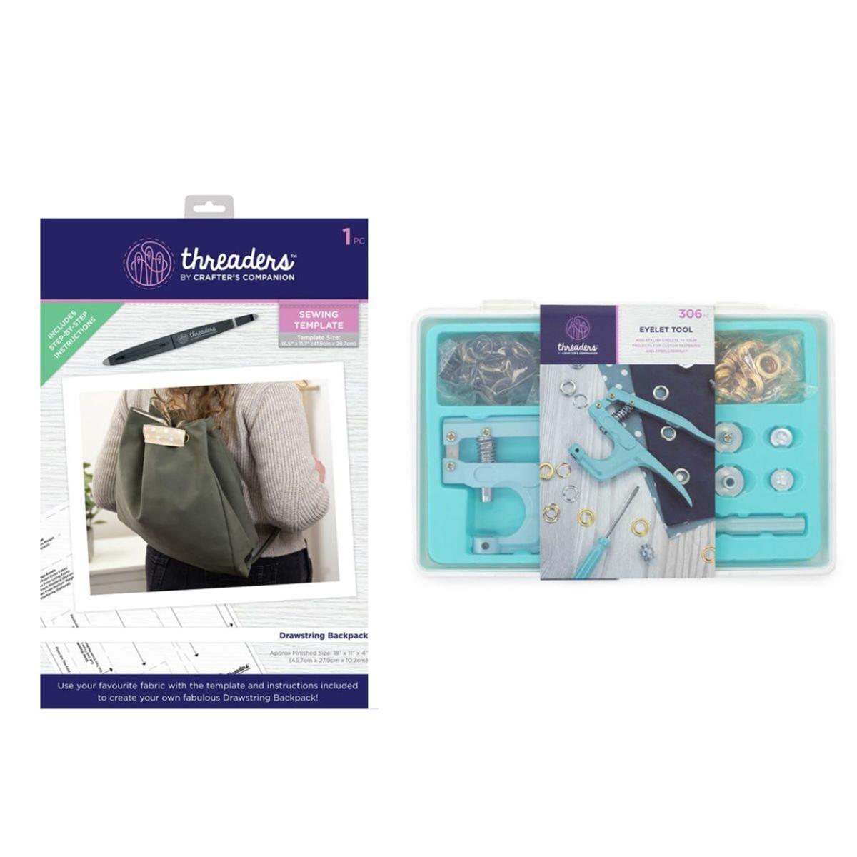 Threaders Bag Making Templates with Eyelet Tool Kit Collection ...