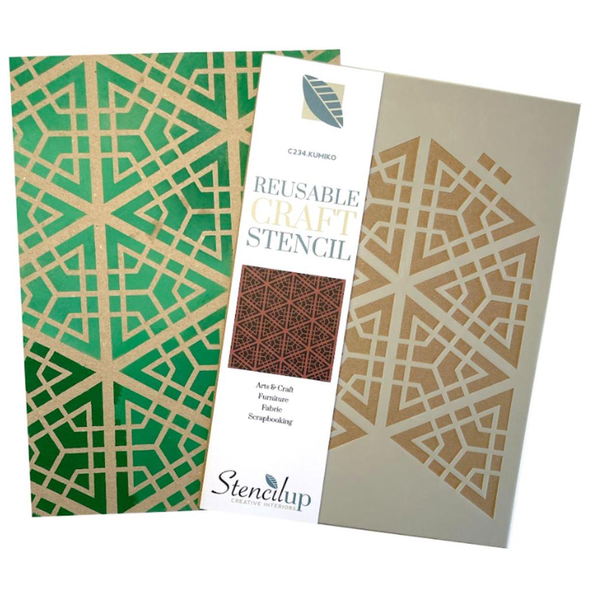 Stencil Up Kumiko A4 Adhesive Stencil | SewingStreet