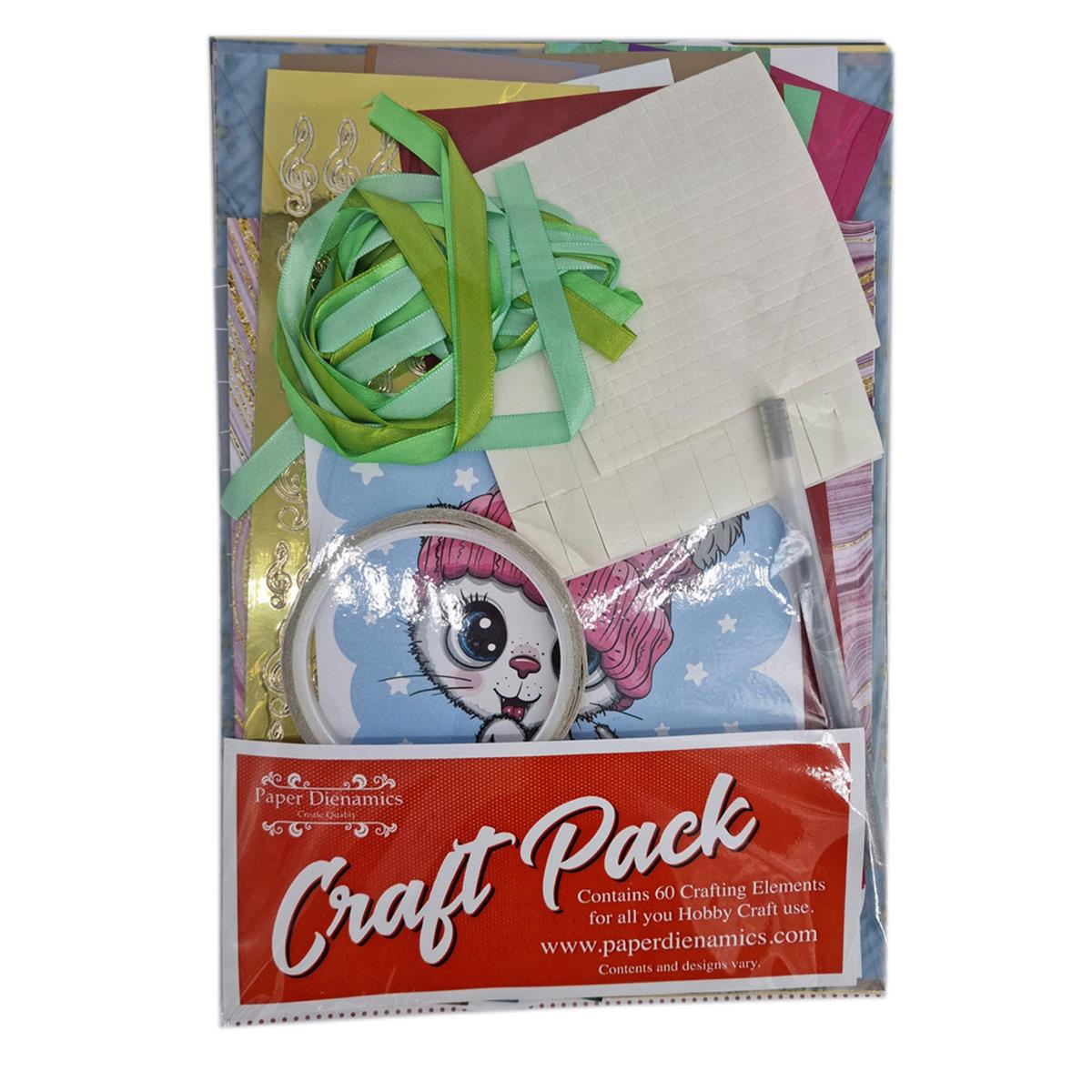 New Paper Dienamics Craft Pack, Contains 60 assorted pieces in assorted ...
