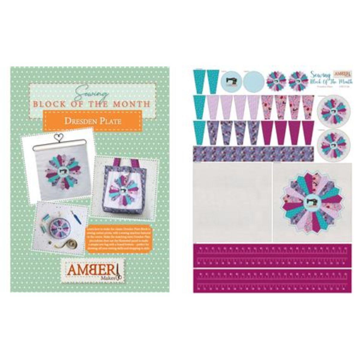 Amber Makes Sewing Block of the Month – Dresden Plate - Panel & Instructions | SewingStreet