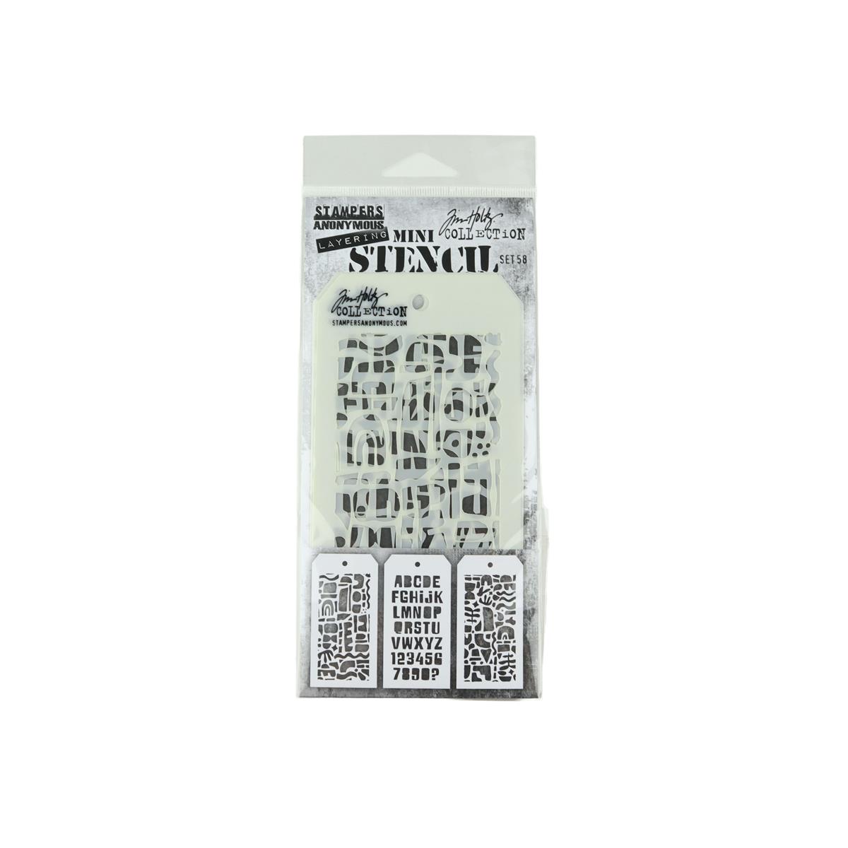 Personal Impressions- Tim Holtz Mini Stencil Set #58 | HobbyMaker