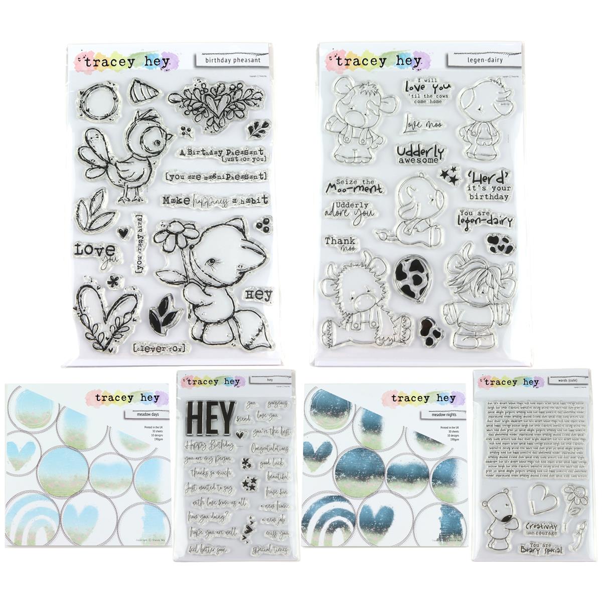Tracey Hey - *New* Launch Collection - 70 Stamps & 60 Sheets | HobbyMaker