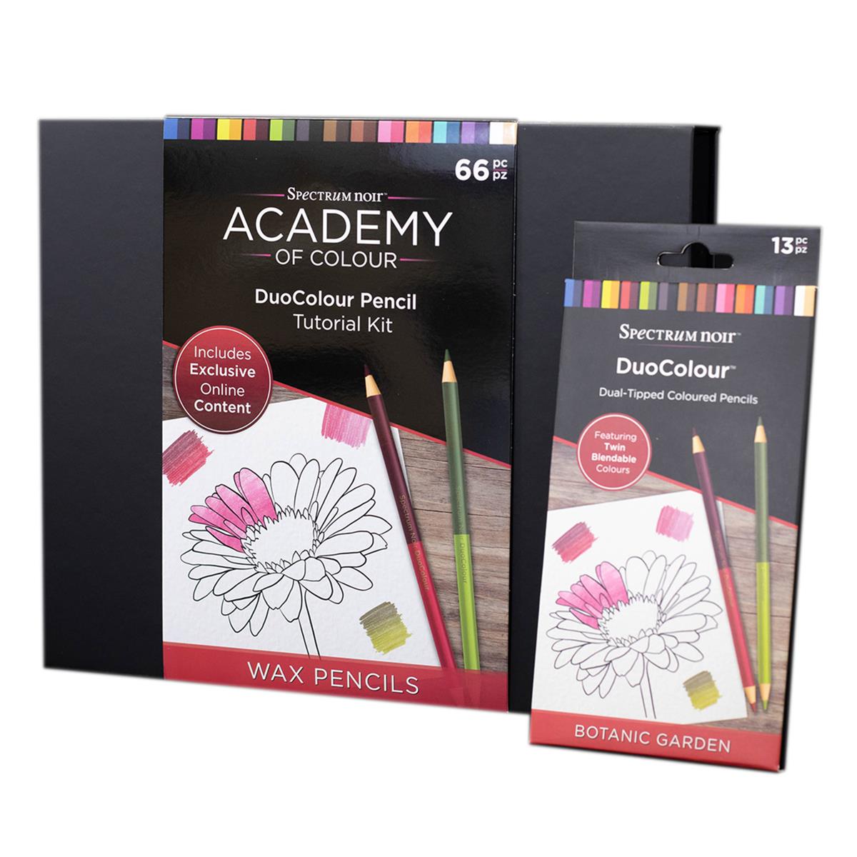 Spectrum Noir - Academy of Colour - DuoColour Wax Pencils - 55 Elements ...