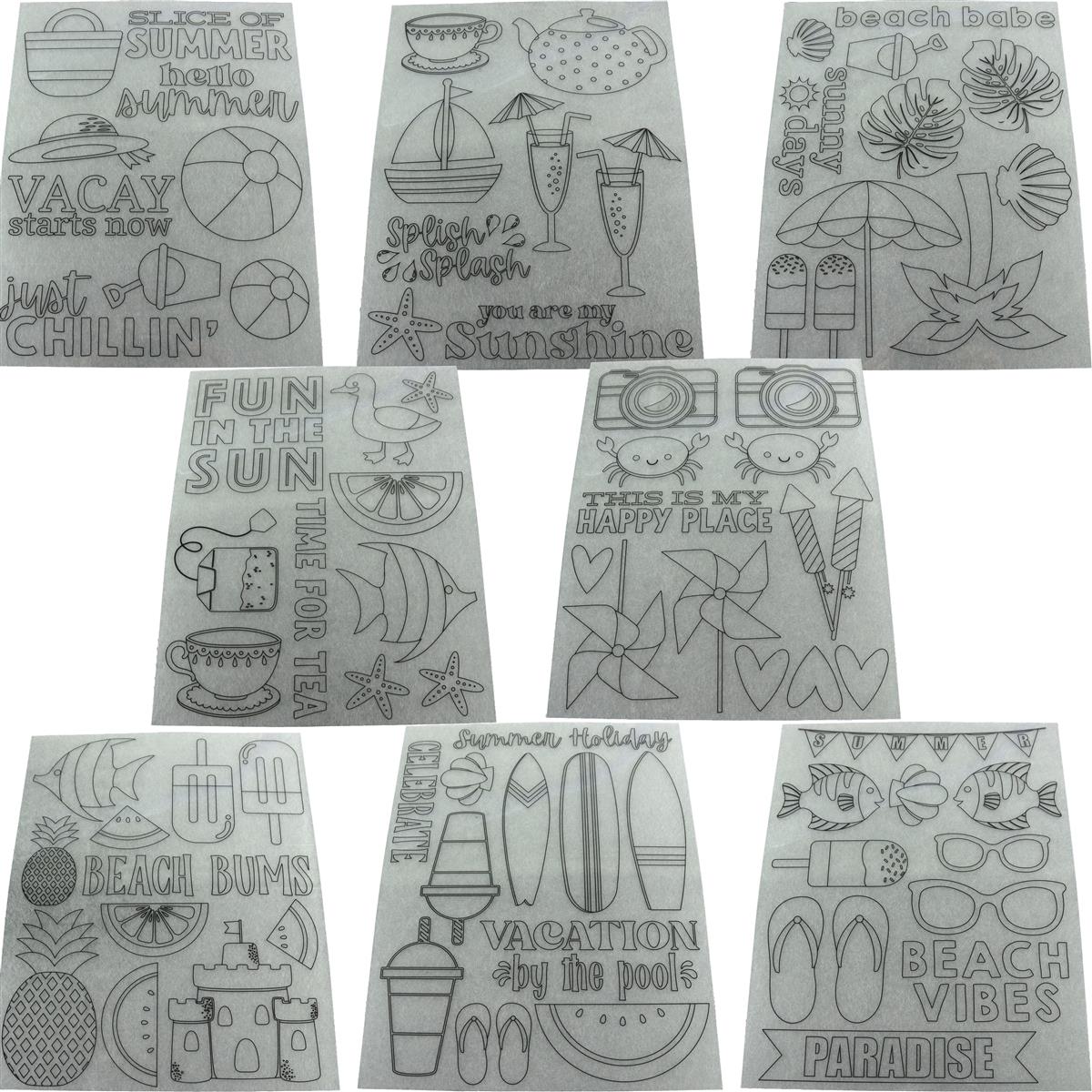 Kingston Crafts - HM Exclusive - Summer Shrink Plastic Embellishments ...