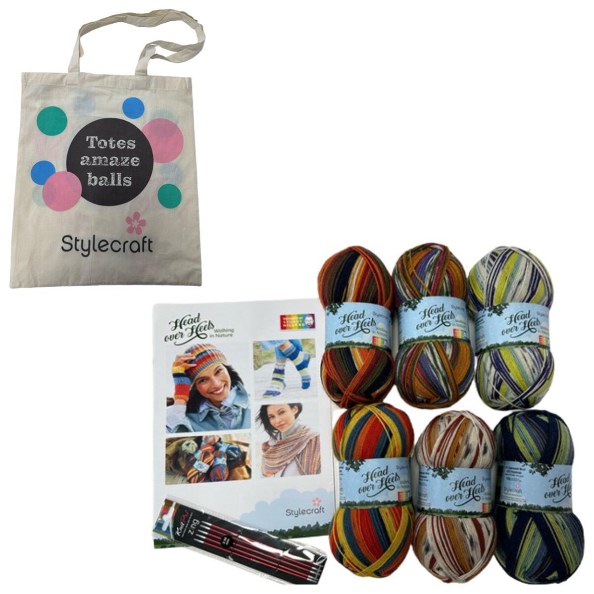 Stuart Hillards Walking in Nature Yarns x 6 Balls, Needles, & Pattern ...