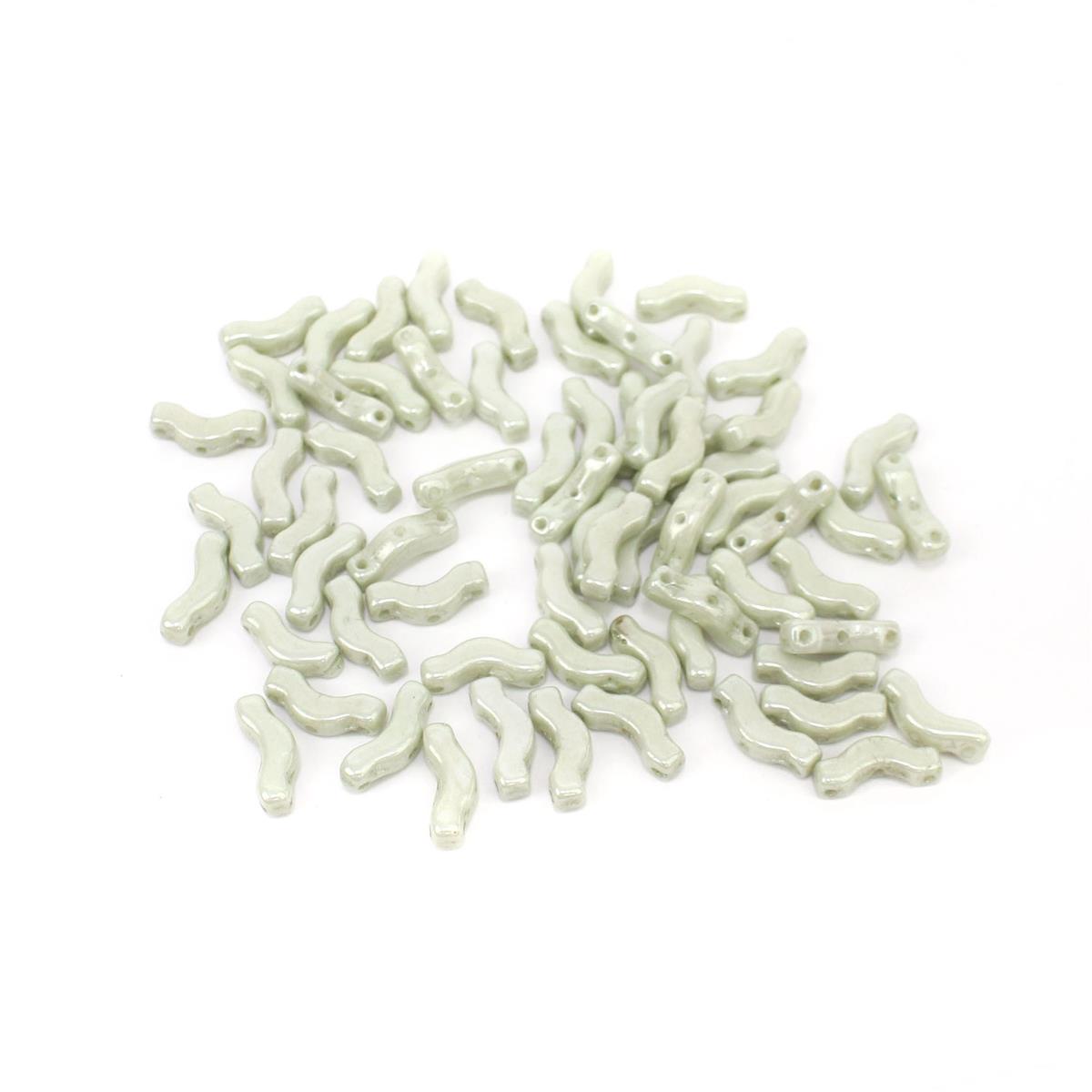 Bridge Beads - Mint Lustre, 3x12mm (20GM) | JewelleryMaker