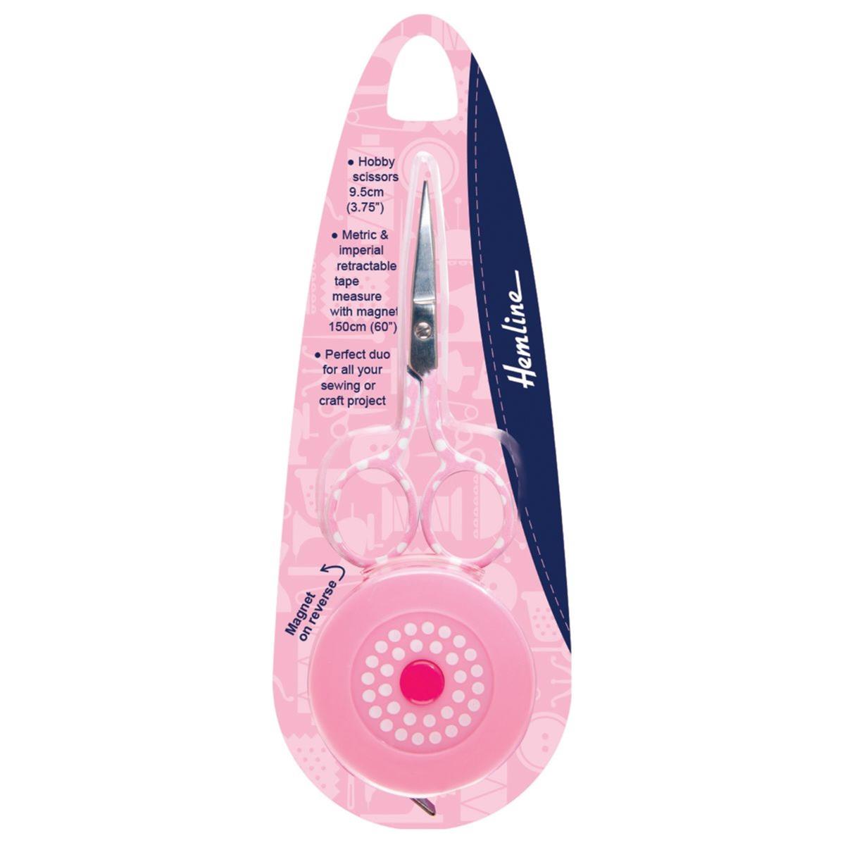 Hemline Embroidery Scissors 9.5cm with Tape Measure | SewingStreet