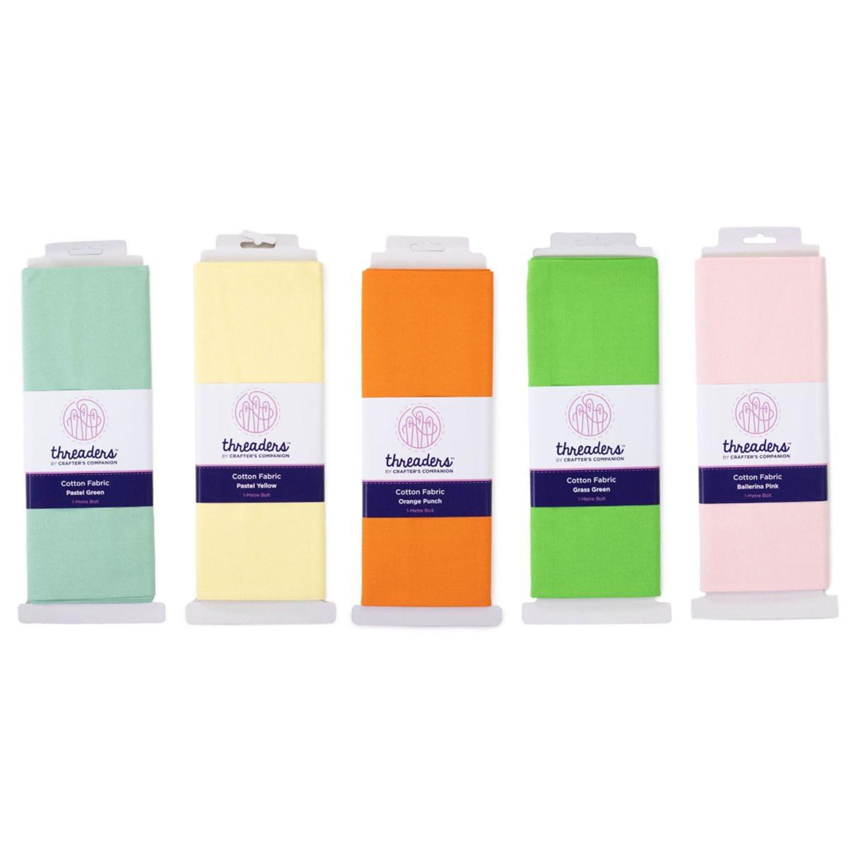 Threader's Plain Fabric 5m Bundle (Various Colours) | SewingStreet