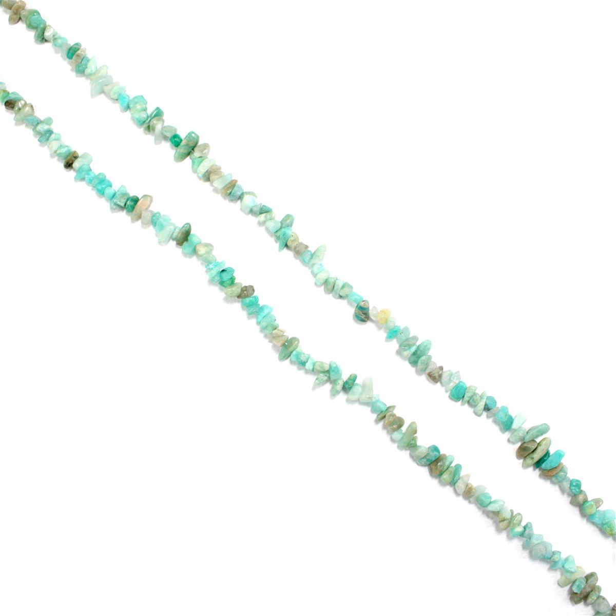 100cts Peruvian Amazonite Small Nuggets Approx 3x5 - 7x4mm, 80cm Strand ...