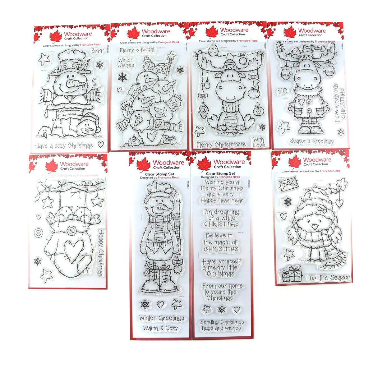 NEW Woodware Festive Stamp Sets; Pick n Mix 3 Stamps for £19.89 ...
