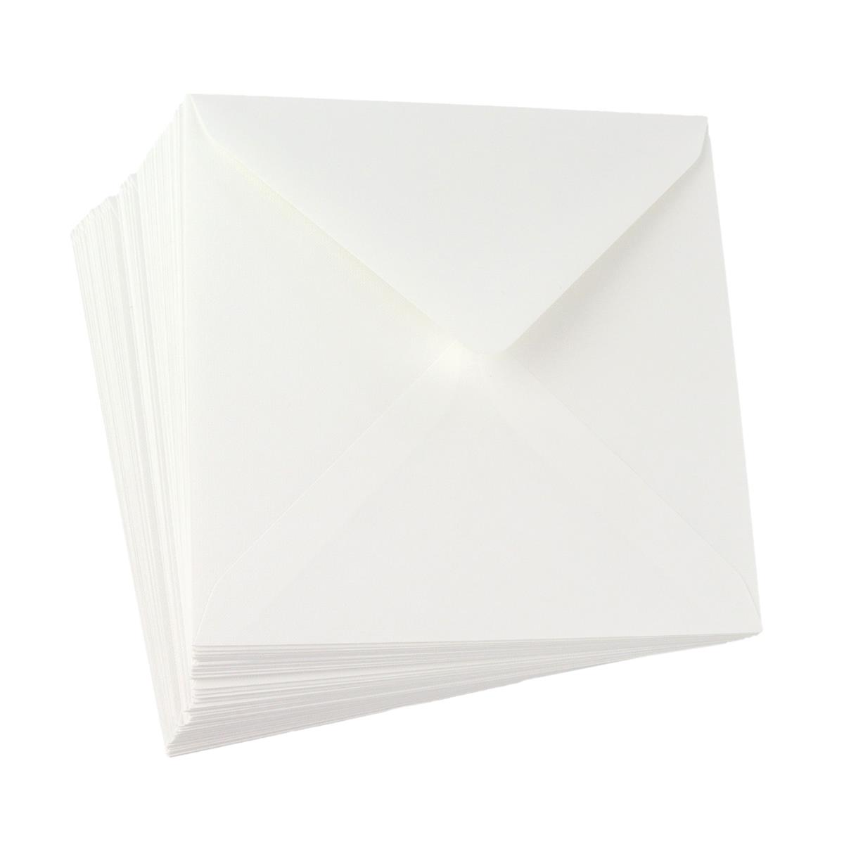 Acorn Creative. 100 x 6x6 Envelopes. Off White. | HobbyMaker