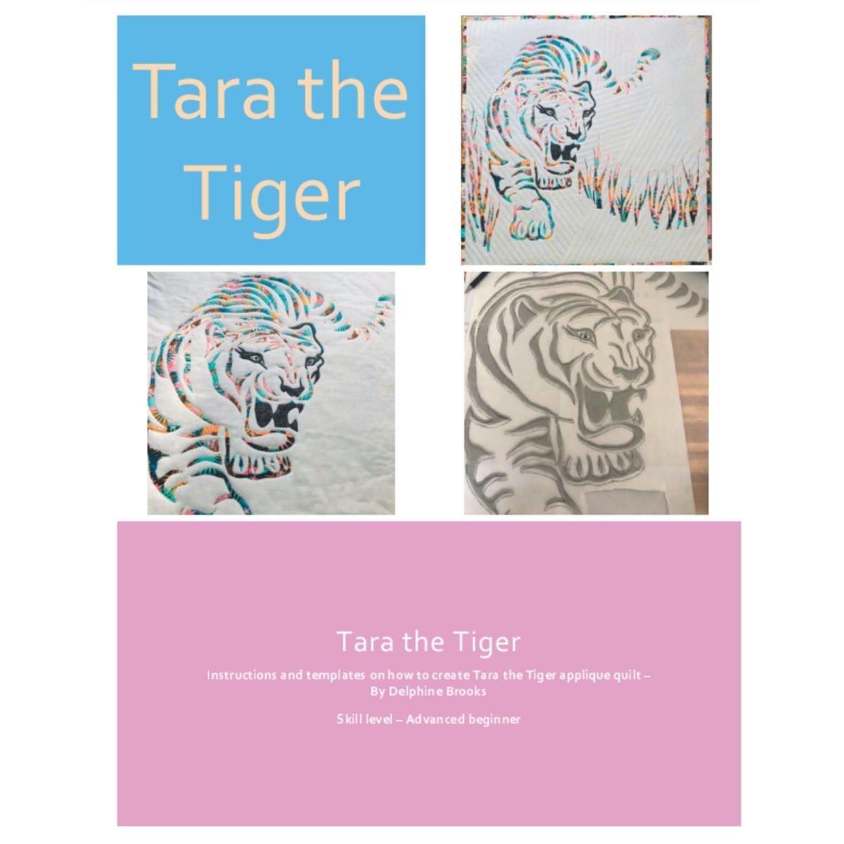 Delphine Brooks Tiger Wall Hanging Instructions | SewingStreet