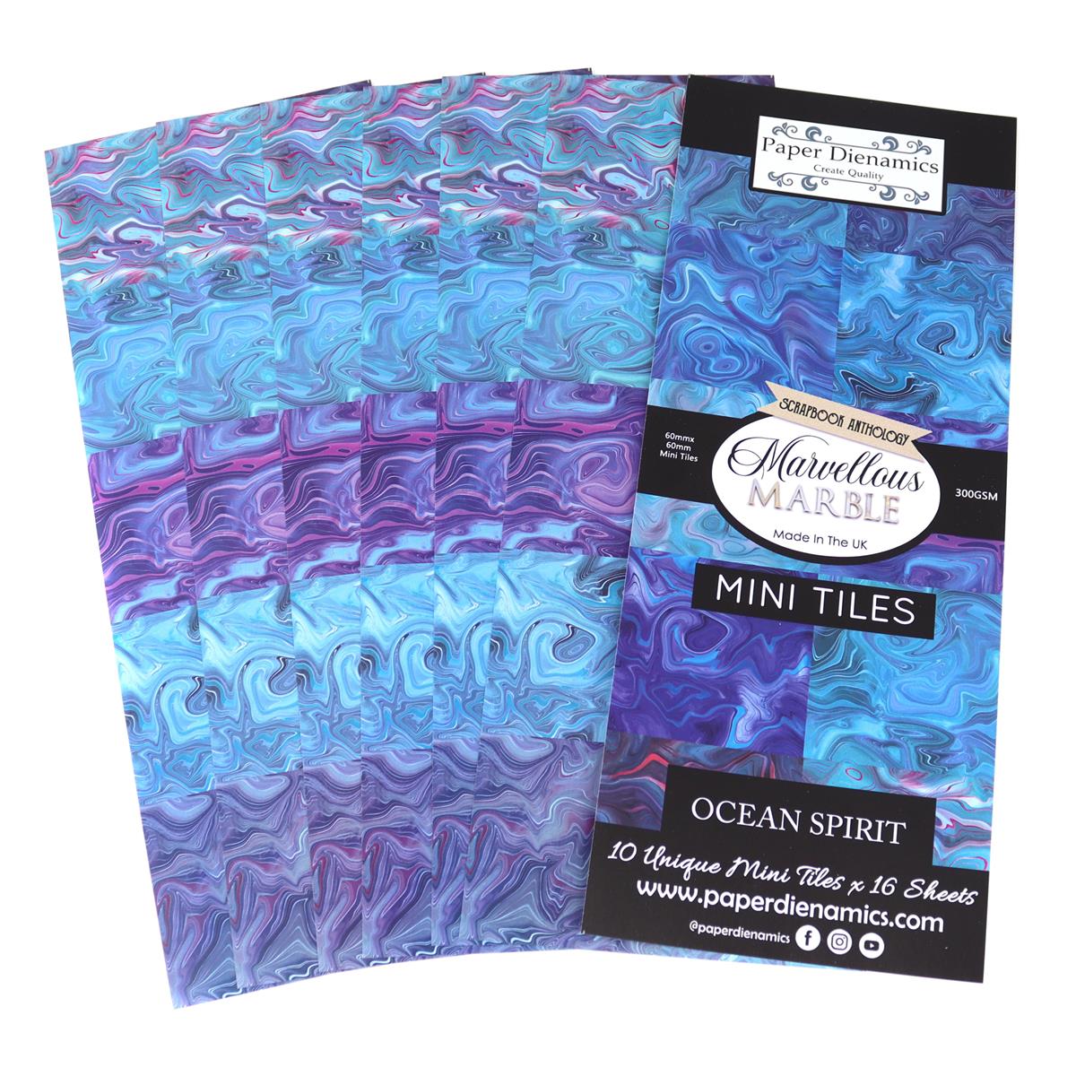 Paper Dienamics - Marbellous Marbles Scapbook anthology mini tiles ...