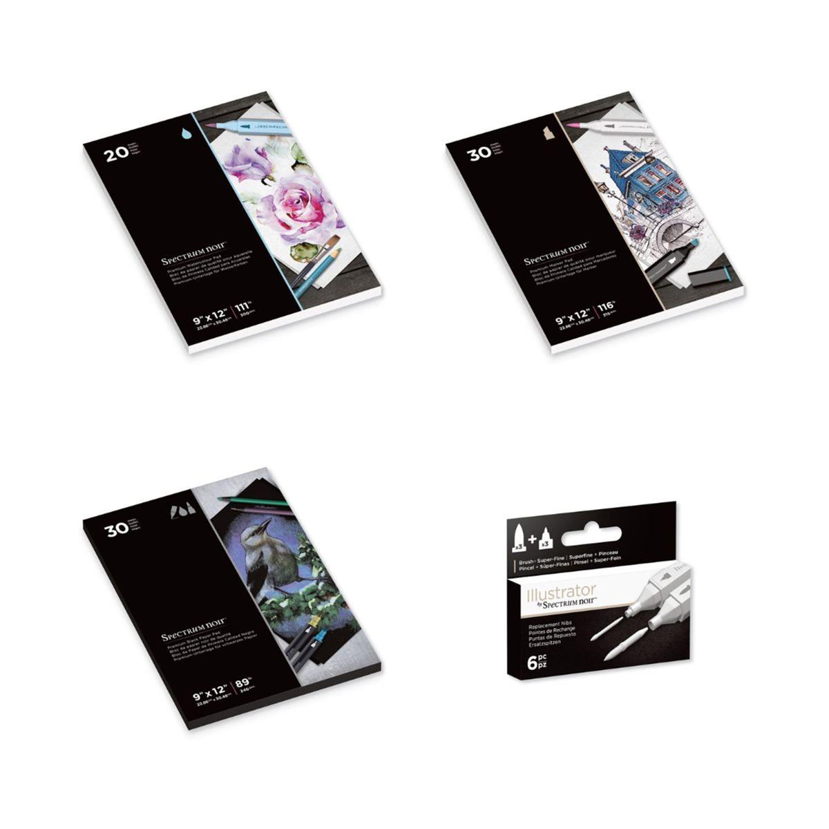 Spectrum Noir Premium 9x12 Paper Pads Collection - SAVE OVER 30% with ...