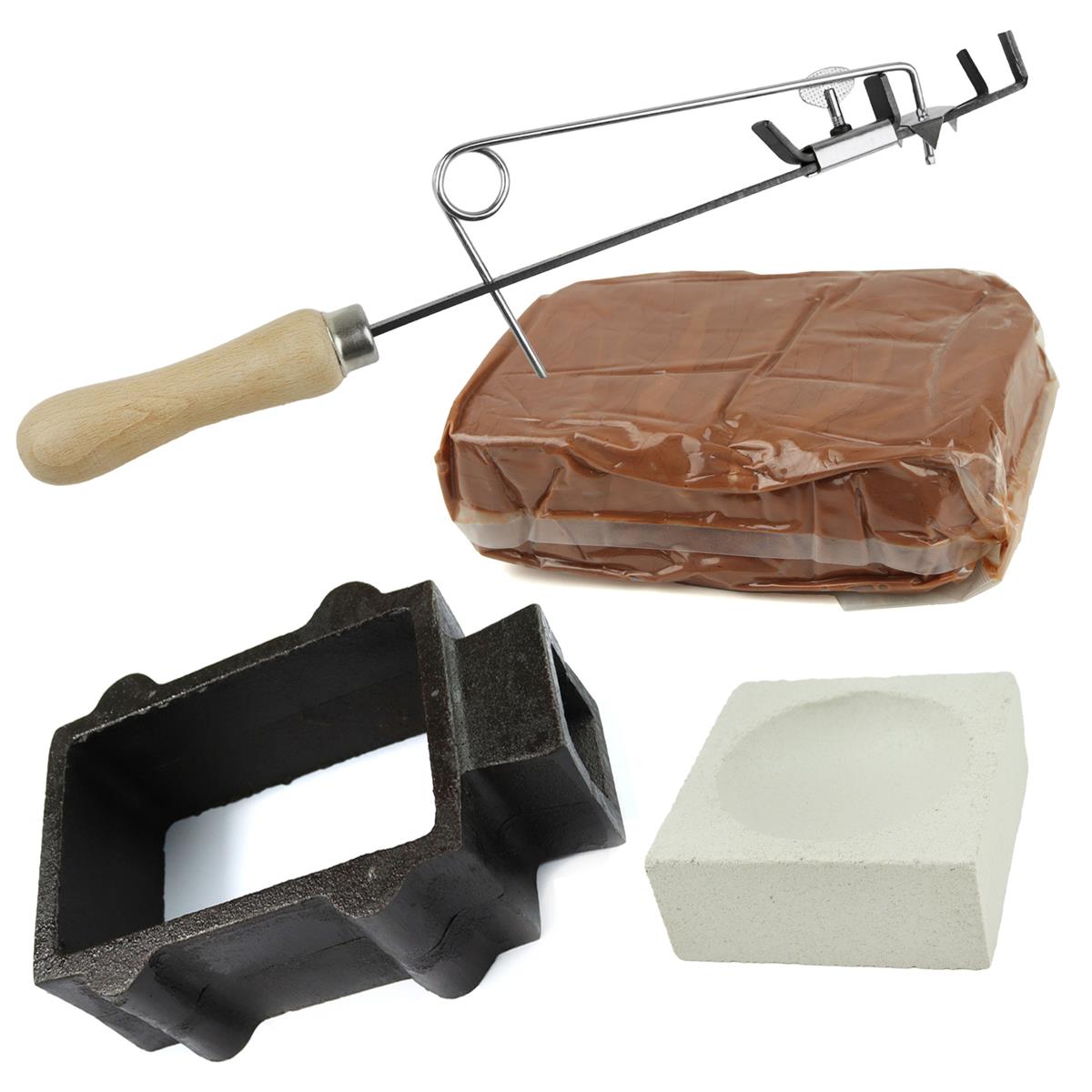 Sand Casting Tool Kit including Delft Clay, Flask, Crucible & Tongs ...