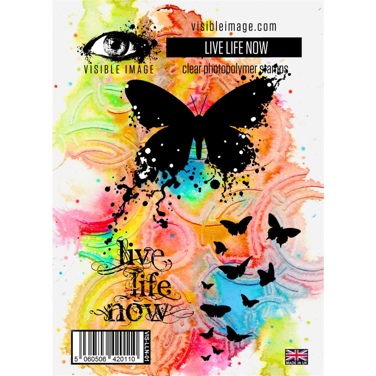 Visible Image Live Life Now 4 in x 6 in Clear Stamp Set | VisibleImage
