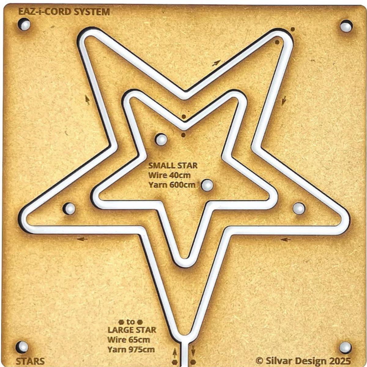 Silvar Design Eaz-i-Cord Wire Forming Jig System - Stars | SewingStreet