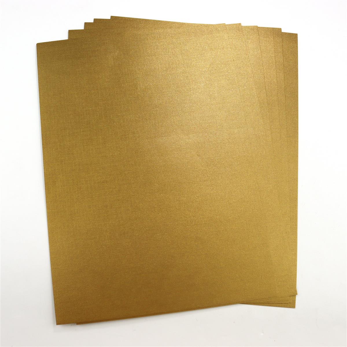 A4 Limited Stocks Gold Weave Embossed Paper 100gsm - 10 Sheet Pack ...