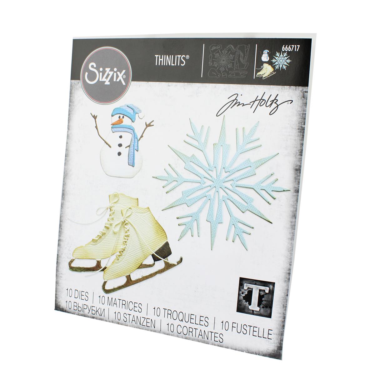 Sizzix® Thinlits® Die Set 10PK – Vault Winter Wishes by Tim Holtz | HobbyMaker