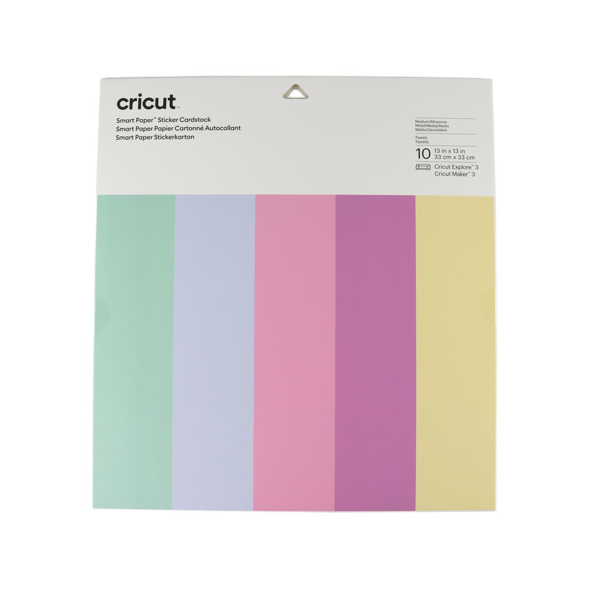 Smart Paper Sticker Cardstock, Pastels 13X13; 5 colours, 10 Sheets ...
