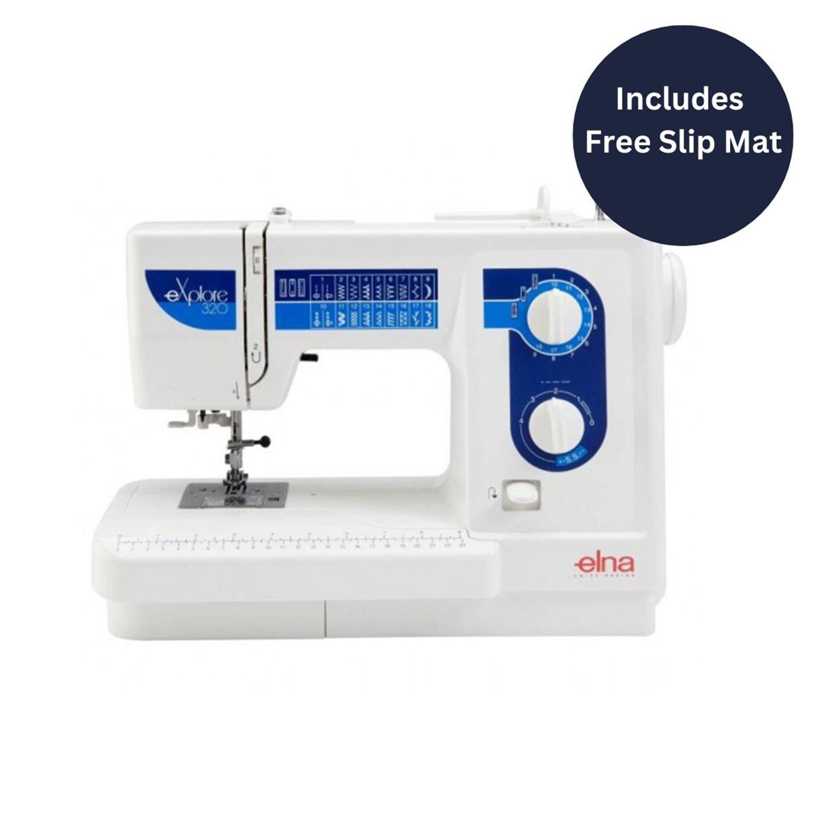 Elna eXplore 320 Sewing Machine & Free Slip Mat | SewingStreet