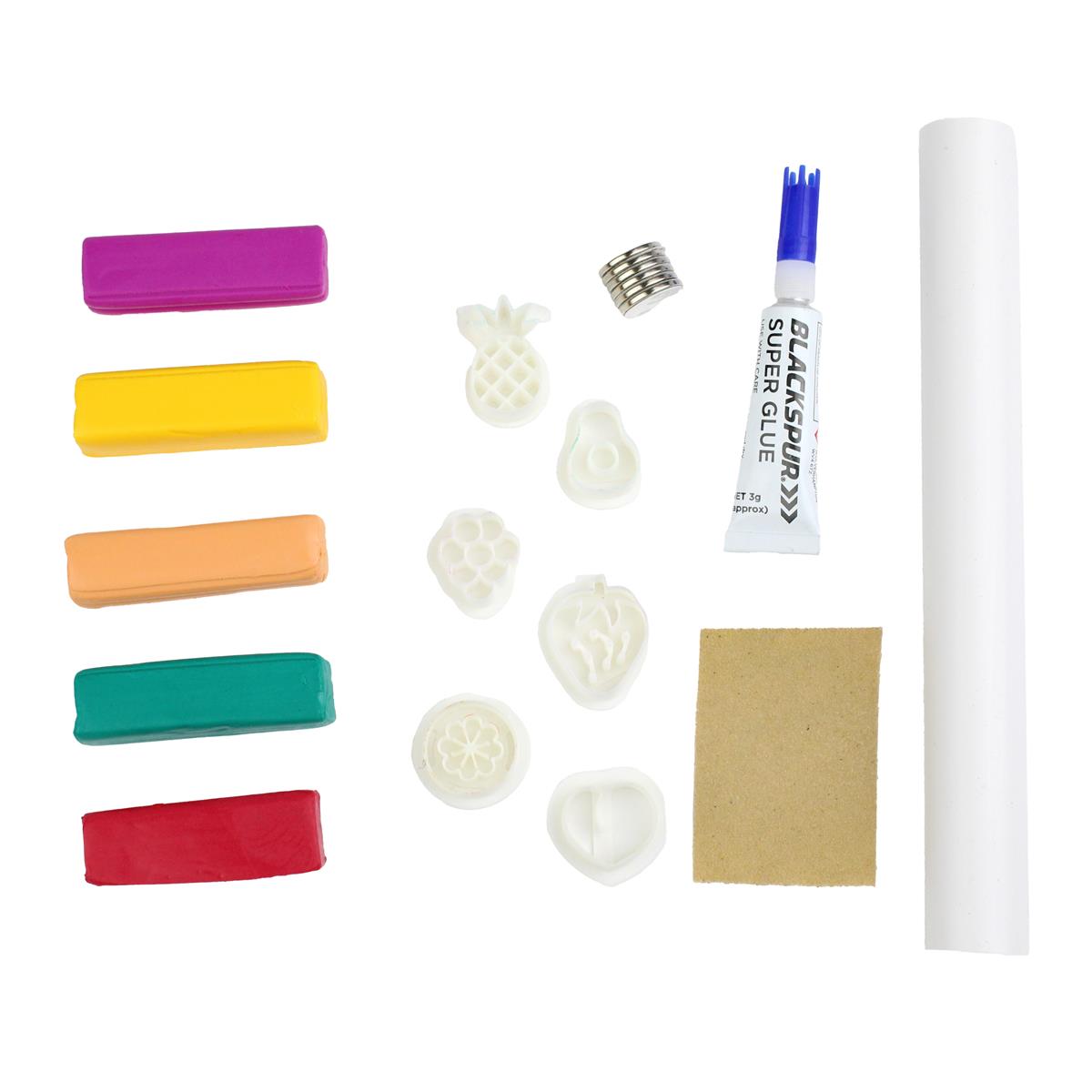 Katrilee Designs - Polymer Clay Fruit Magnet Kit | HobbyMaker