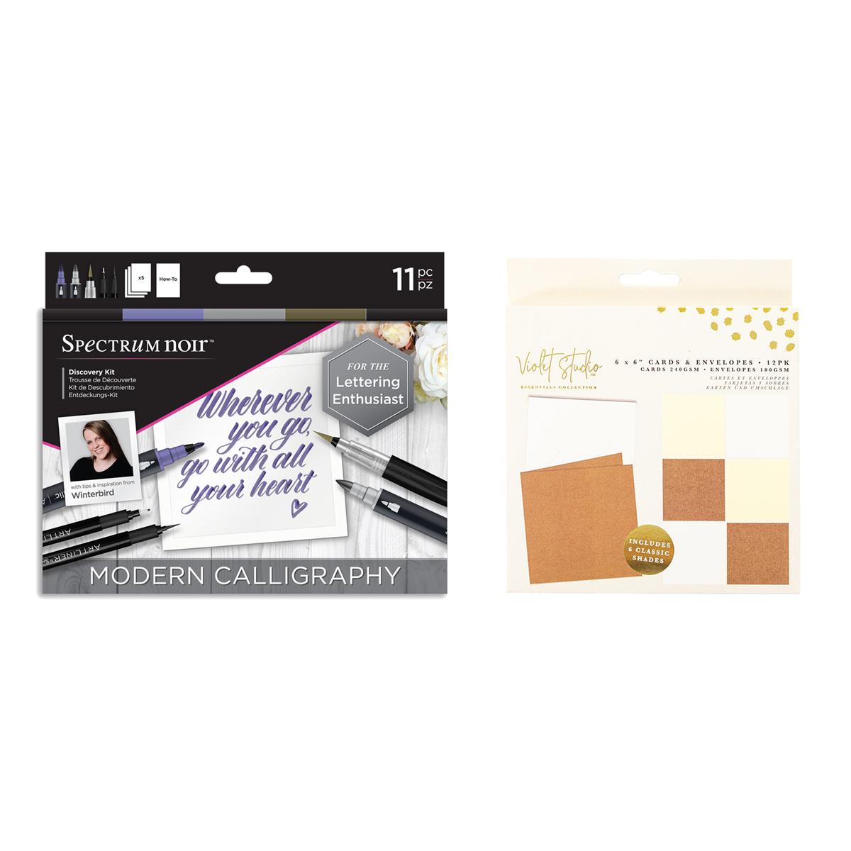 Crafters Companion- Spectrum Noir - Modern Calligraphy Discovery Kit ...