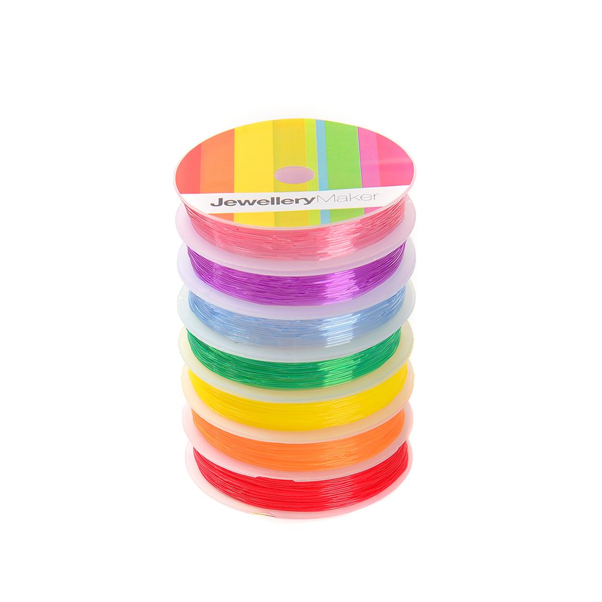 0.6mm Coloured Elastic, 70m – include Red, Orange, Yellow, Green, Blue ...