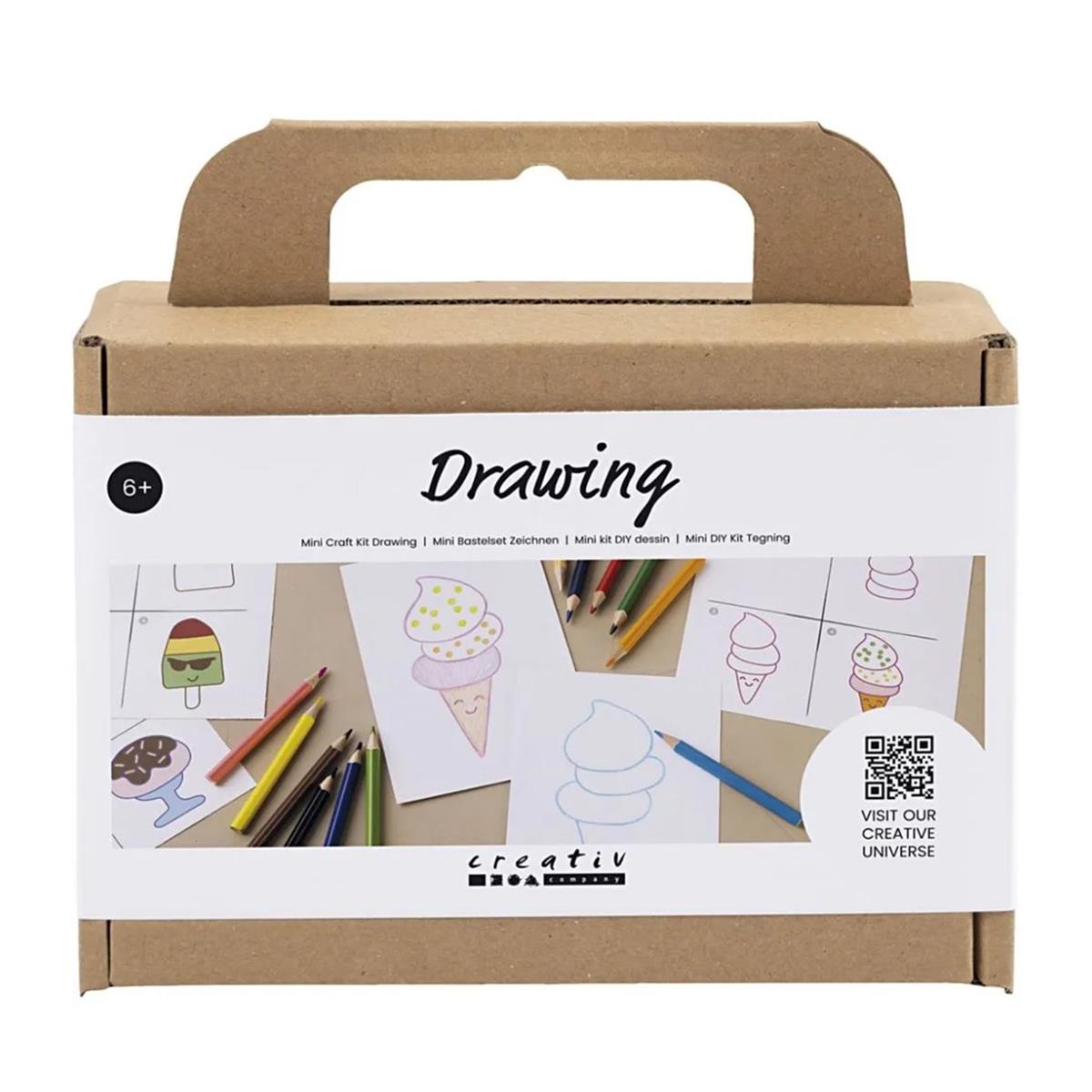 Mini Craft Kit Drawing, Sweet things, 1 pack | HobbyMaker
