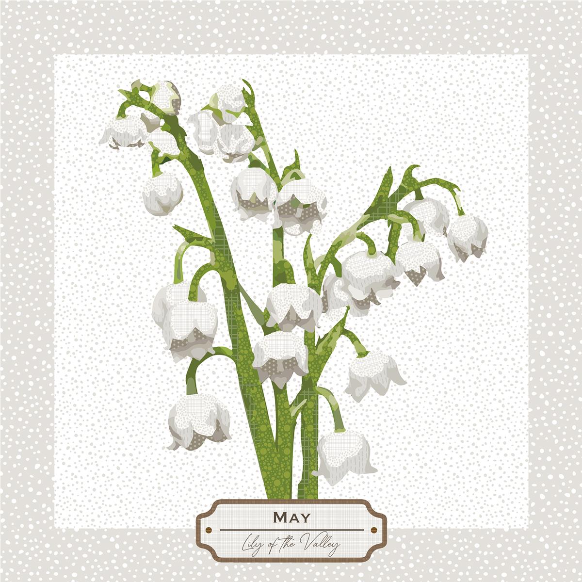 May Flower of the Month Lily of the Valley (140cm x 40cm) | JewelleryMaker