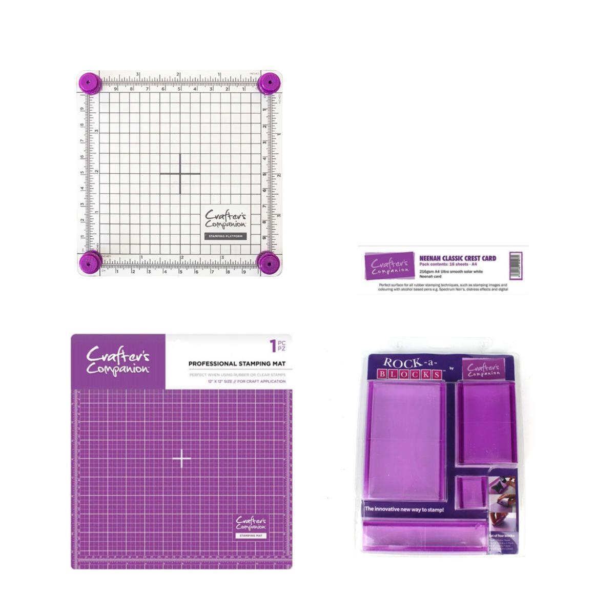 Crafter's Companion Stamping Tools Essentials - 22 Piece Bundle | HobbyMaker