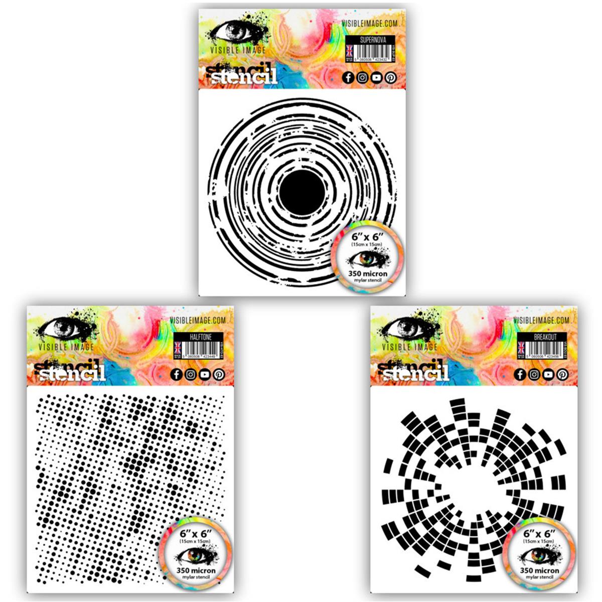 Visible Image Striking Stencils Trio | HobbyMaker