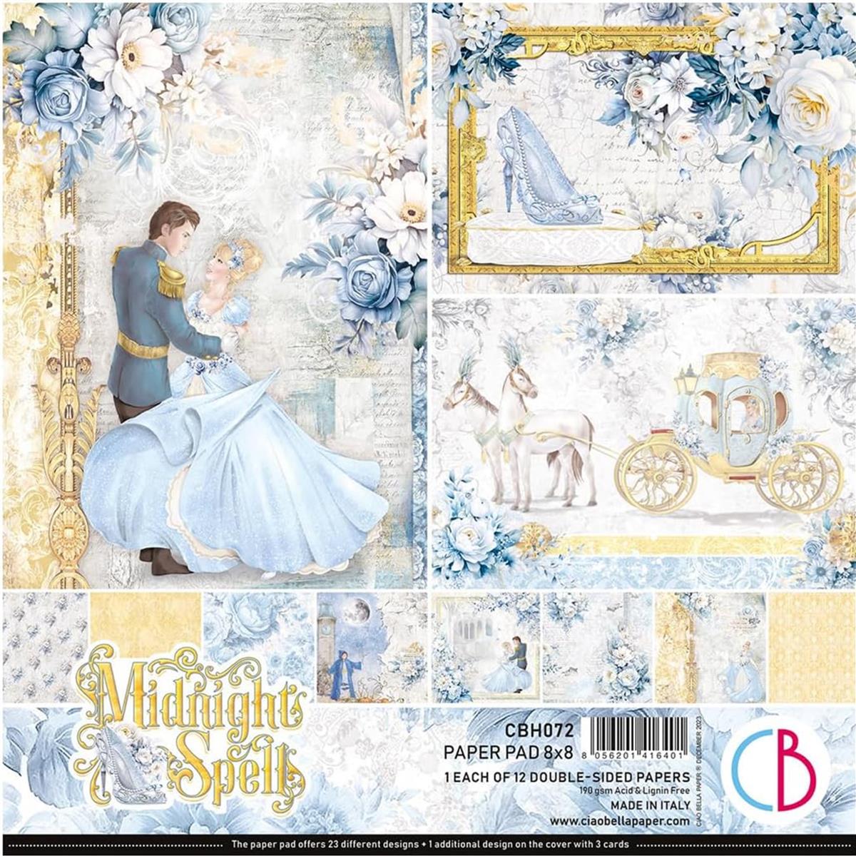 Ciao Bella Paper Midnight Spell 8 x 8 Paper Pad | HobbyMaker