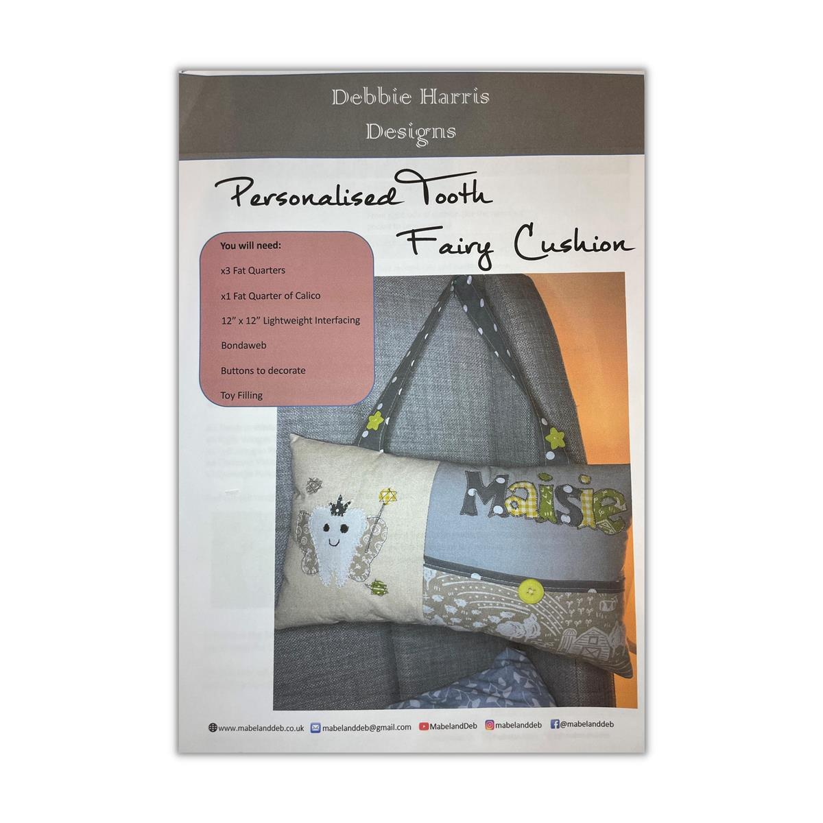 Debbie Harris Designs Tooth Fairy Cushion Instructions | SewingStreet