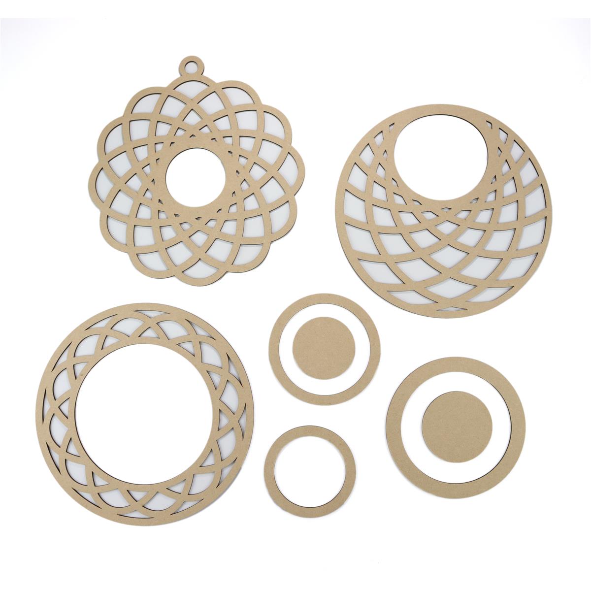 MDF Wreaths pack of 3 | HobbyMaker