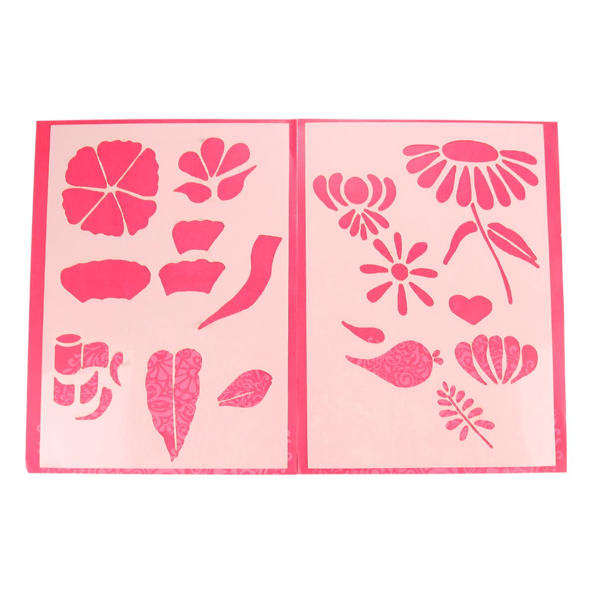 Personal Impressions A5 One Stroke Stencils (designed by Liz Wheeler ...