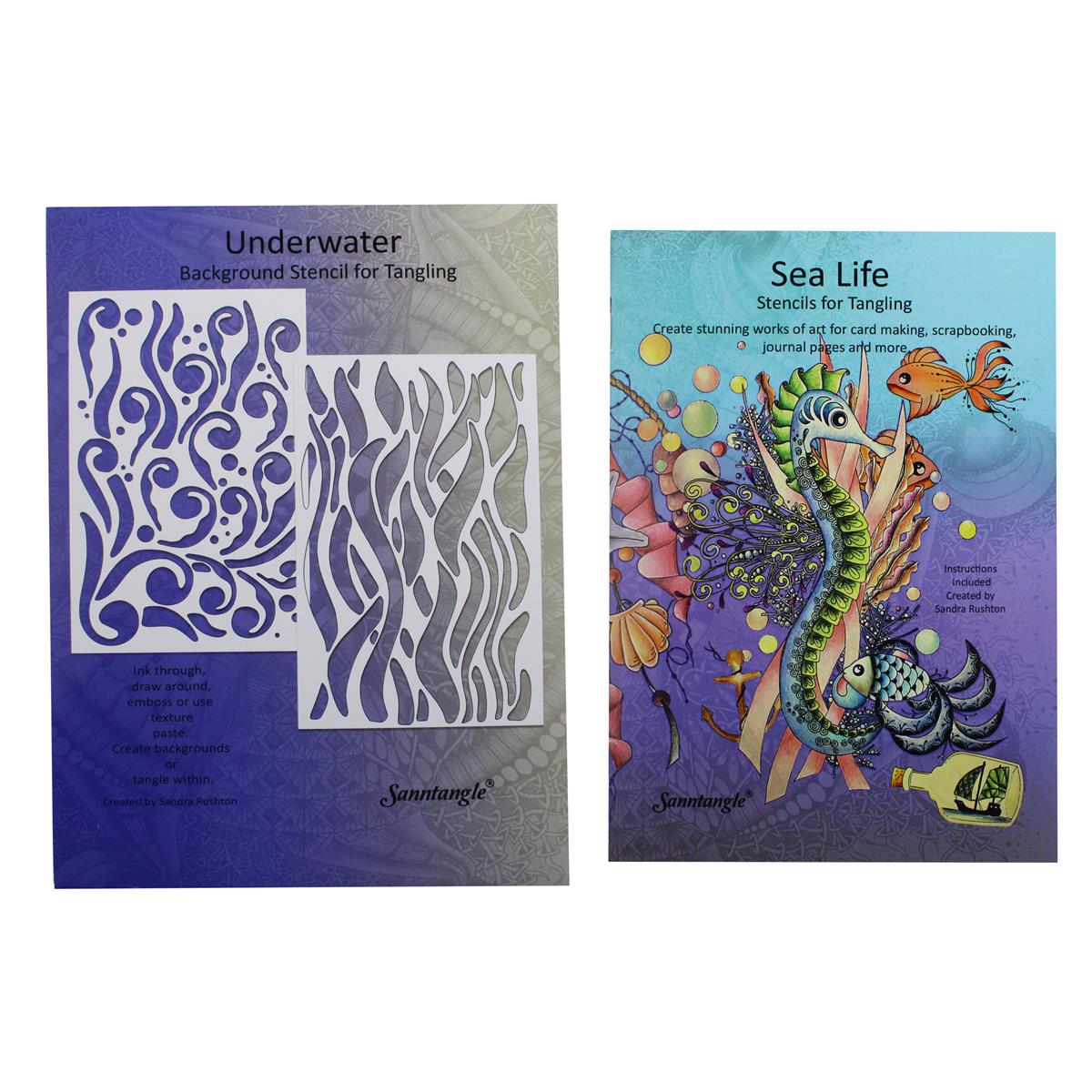 Sanntangle - Sea Life Stencil Bundle | HobbyMaker