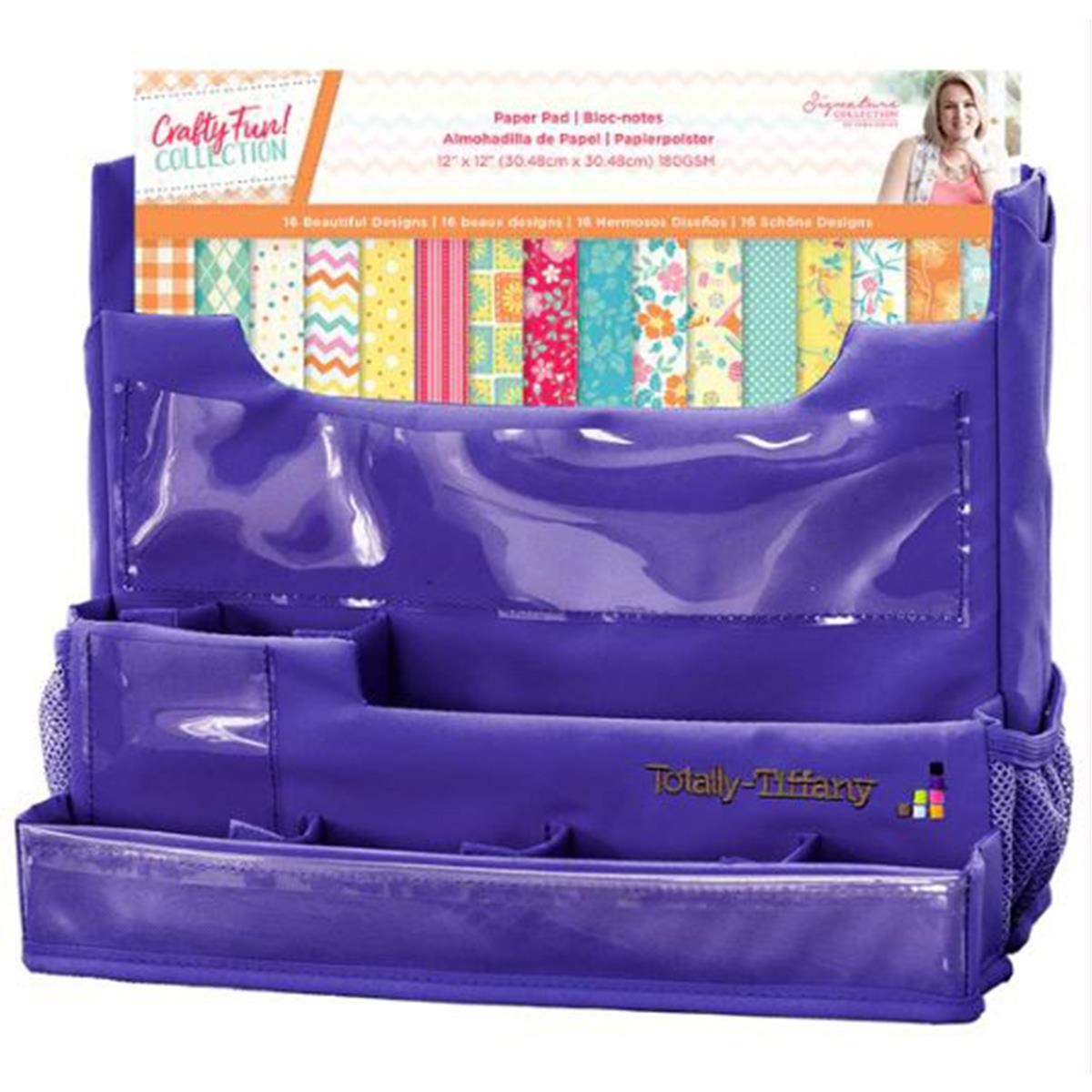 Totally Tiffany Craft & Carry Purple Workstation | HobbyMaker