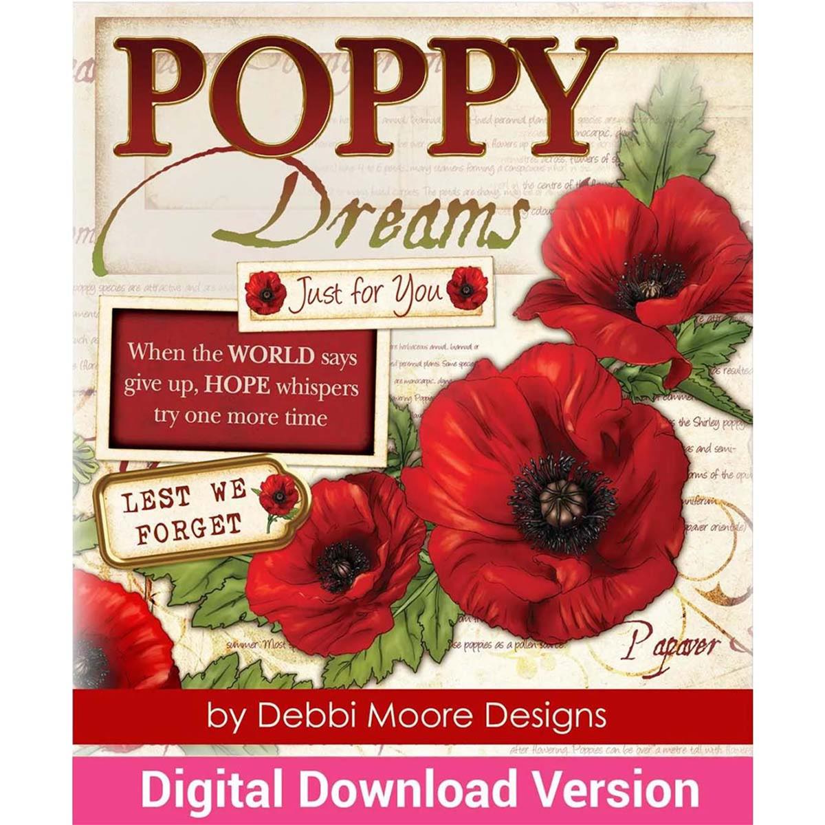 Debbi Moore Designs- Digital Download Collection - Poppy Dreams over ...