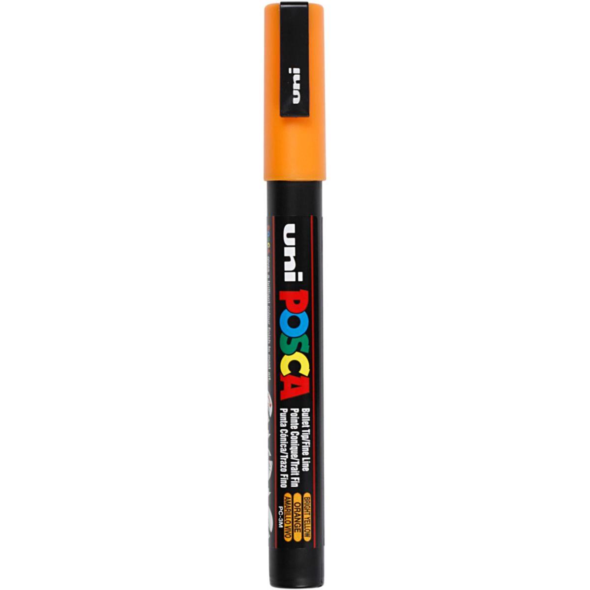 Posca Marker, bright yellow, no. PC-3M, line 0,9-1,3 mm, 1 pc | HobbyMaker