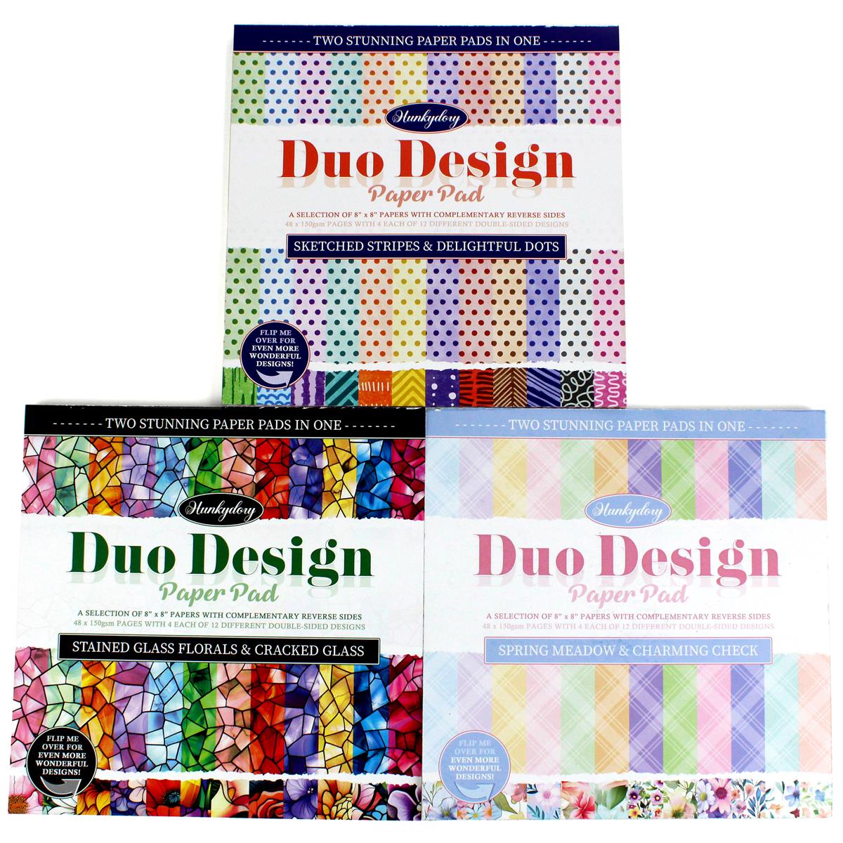 Hunkydory - Duo Design Paper Pads - Multibuy 18 | HobbyMaker