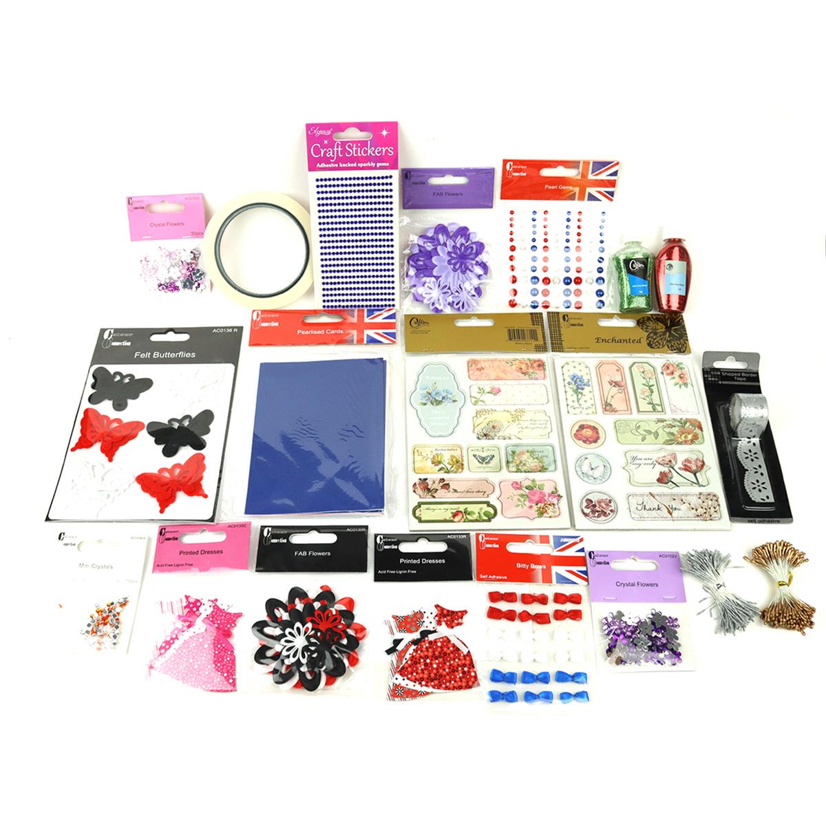 Hobby Maker Craft Bundle - Inc 20 different Paper Craft Products ...