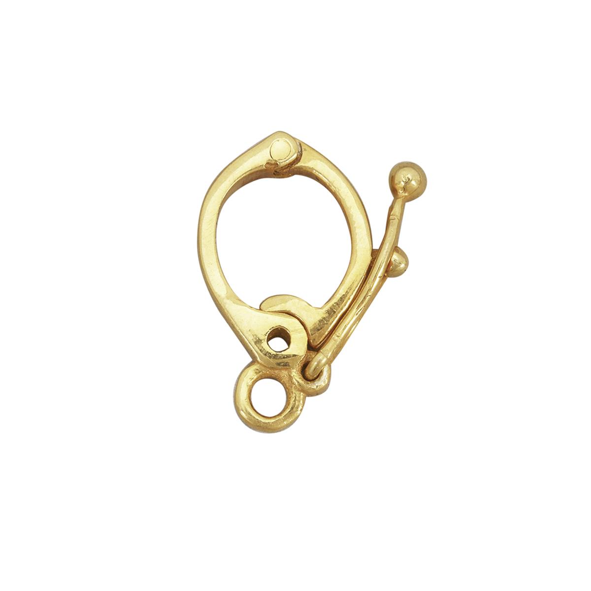 Gold 925 Sterling Silver Bail Clip Approx 14mm Long with 6mm Opening ...