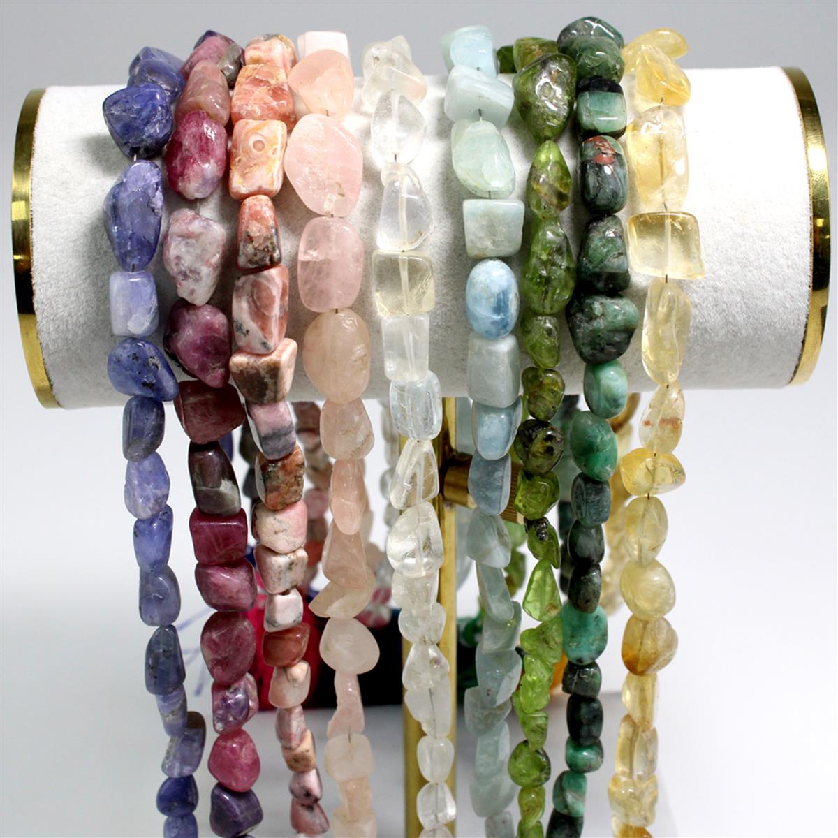 100cts Luxury Freeform Gemstone Tumble Strands, Approx 30cm Strand ...