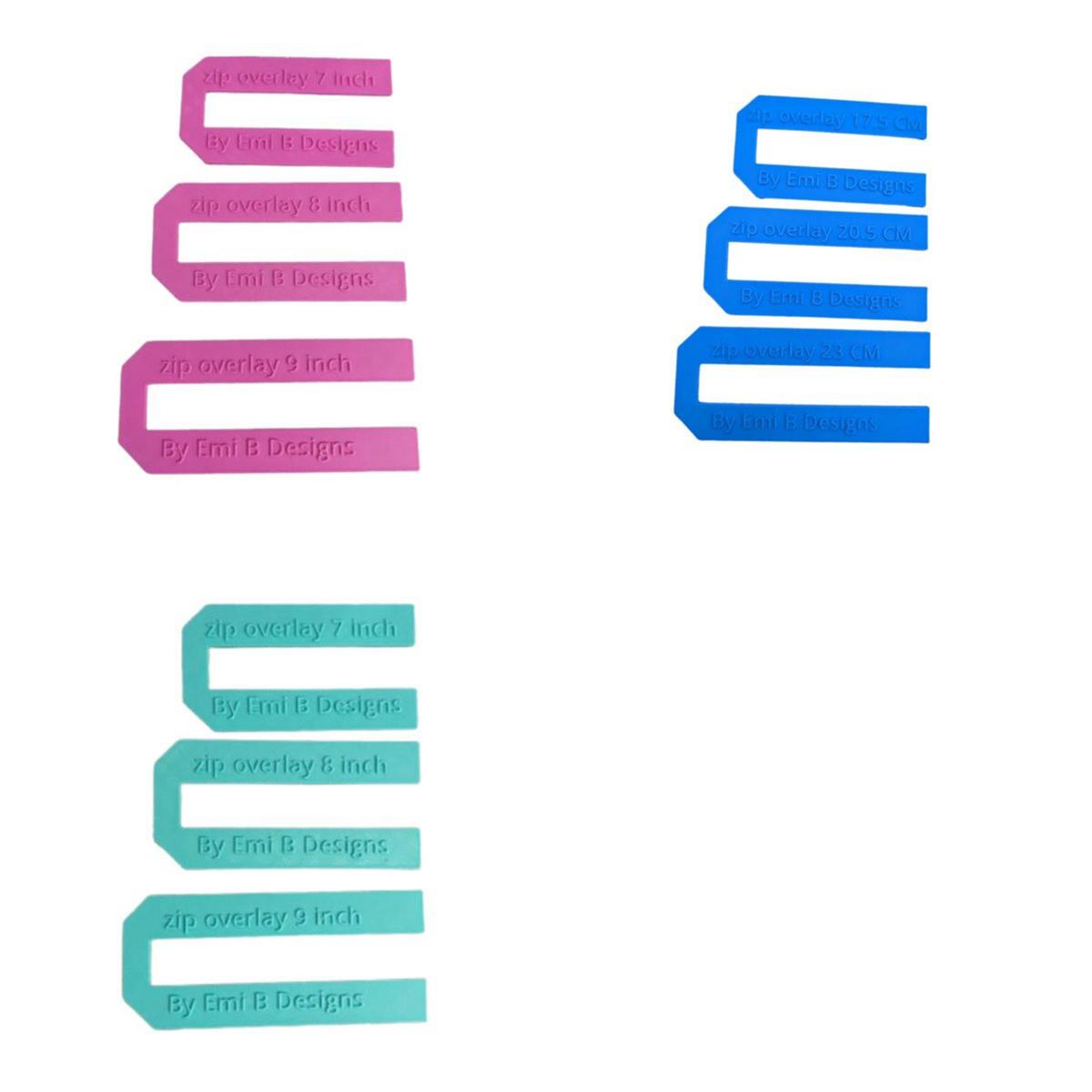 Emily Roberts Hexi Zip Overlay Tools - 3 Pieces | SewingStreet