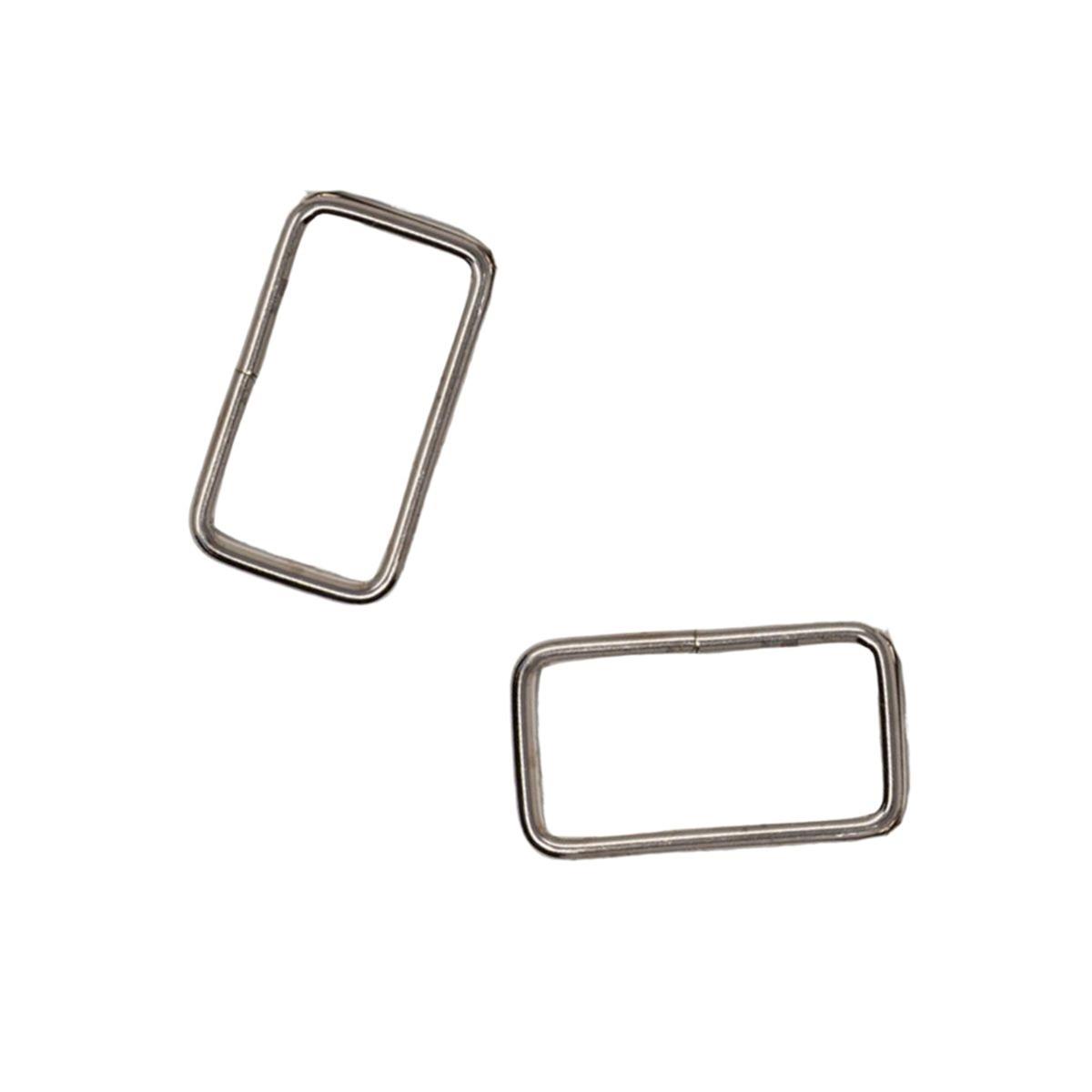 Rectangle Slider Silver 38mm (2pcs) | SewingStreet