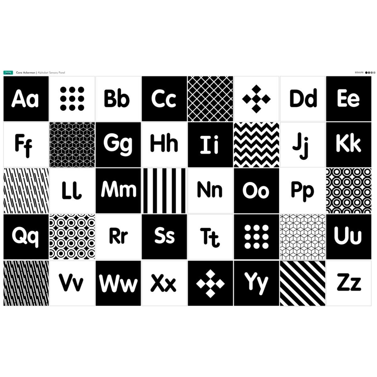 Cara Ackerman's Sensory Panels - Alphabet | SewingStreet