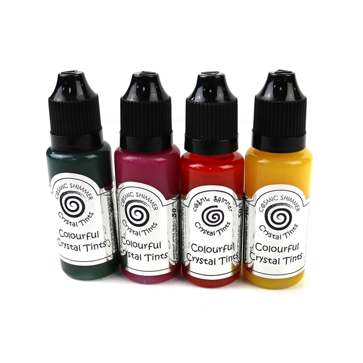 Cosmic Shimmer Colourful Crystal Tints - Set of 4 | HobbyMaker