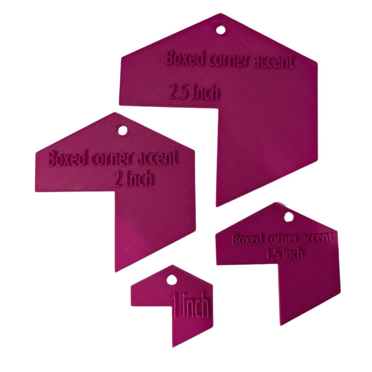 Emily Roberts Pink Boxed Hexagon Corner Accent Tool - Set of 4 ...
