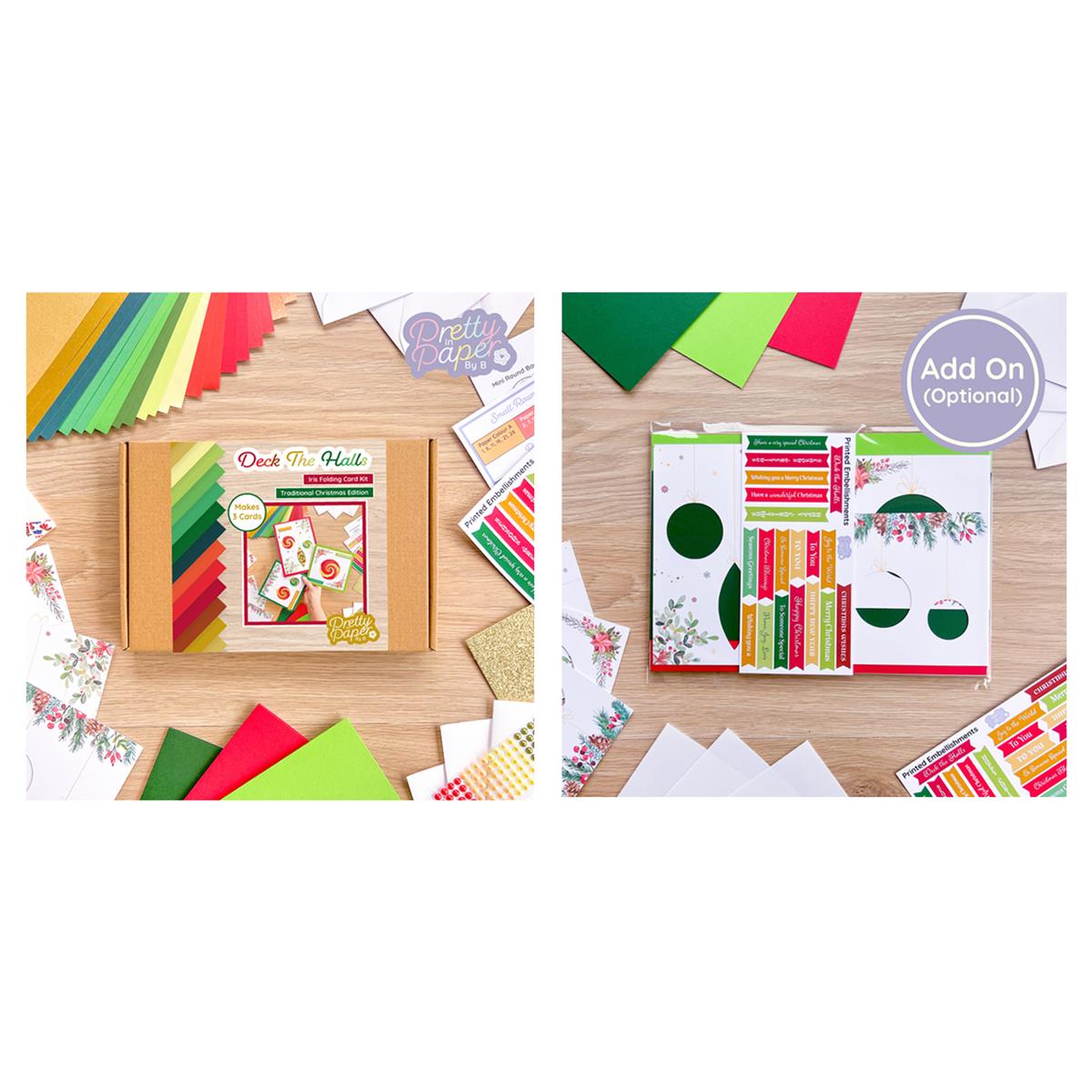 Pretty In Paper By B- Deck the Halls Card Making Kit Plus Add-on Pack ...